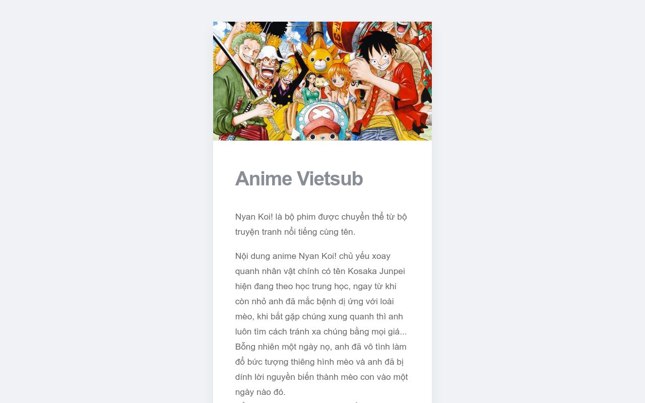 Anime Vietsub Online - AnimeVietsub.Card.Co